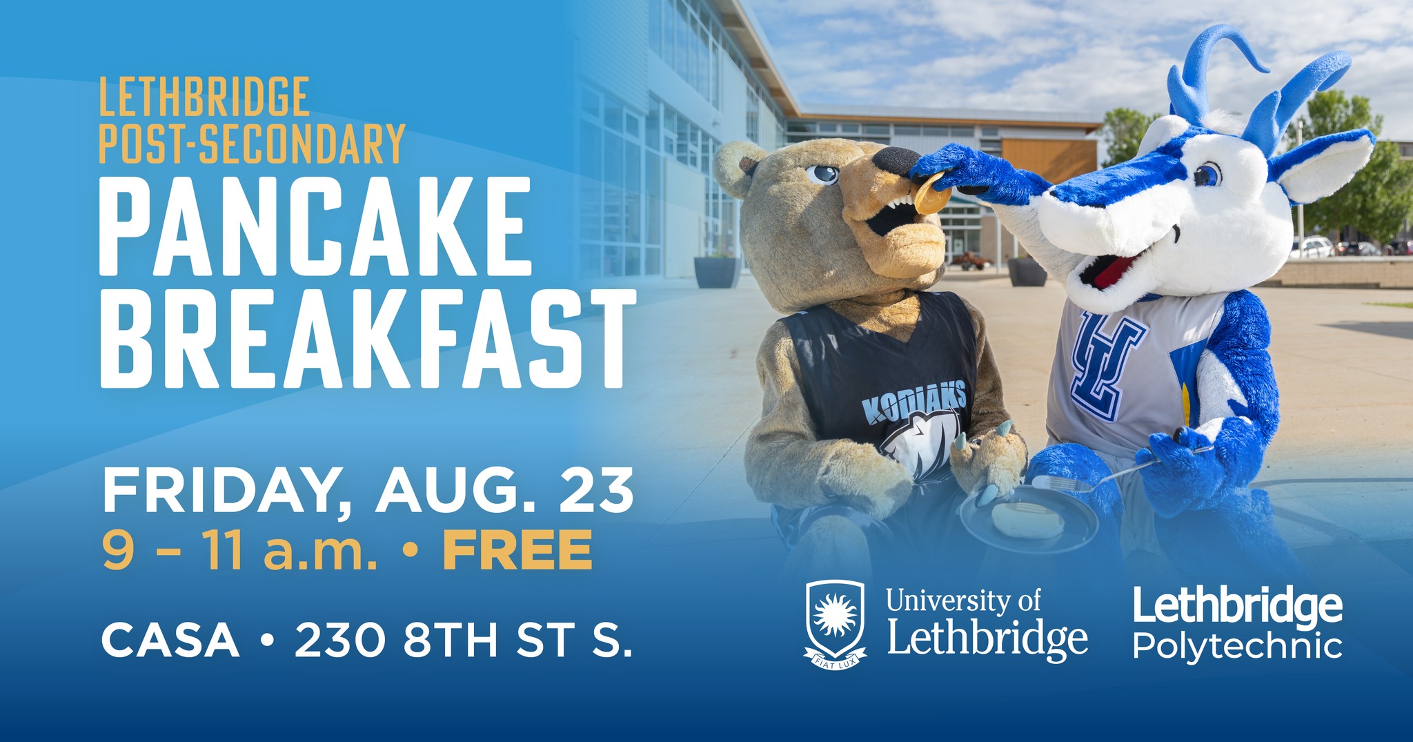 Lethbridge Post-Secondary Pancake Breakfast - Casa Lethbridge
